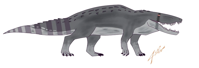 stylized barinasuchus drawing | Fandom