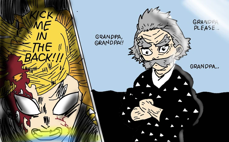 fan art/coloring of one of my favorite zenitsu panels | Fandom