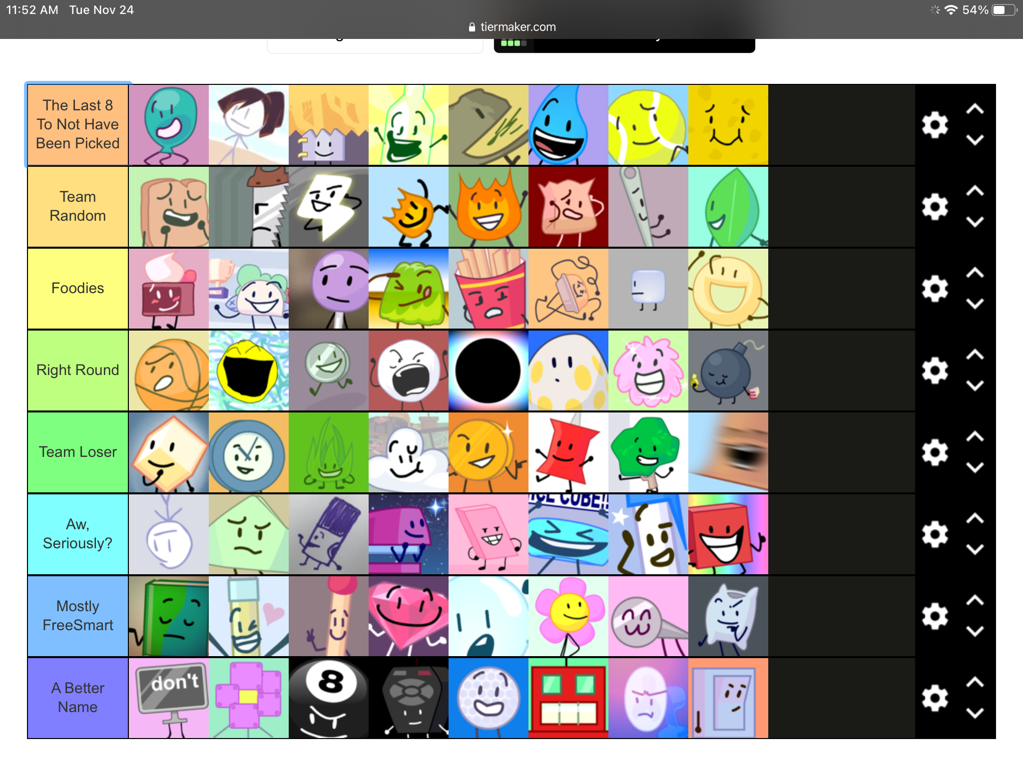 BFB Ultimate Viewer Voting #1 (this will replace my BFB Post-Split Camp) | Fandom