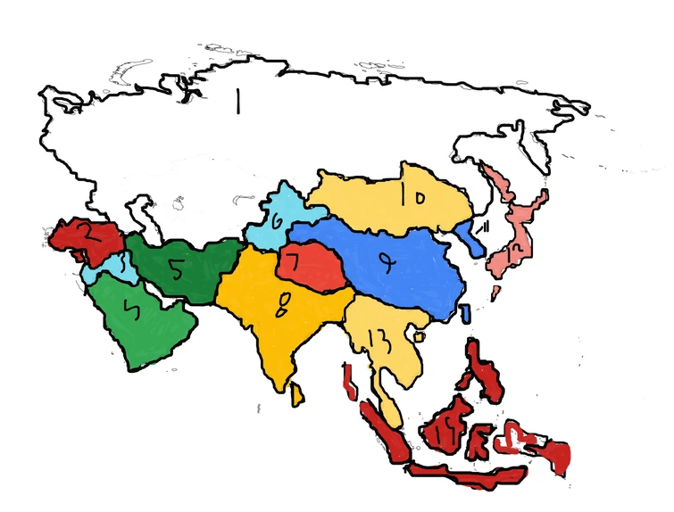 Alternate map of Asia | Fandom
