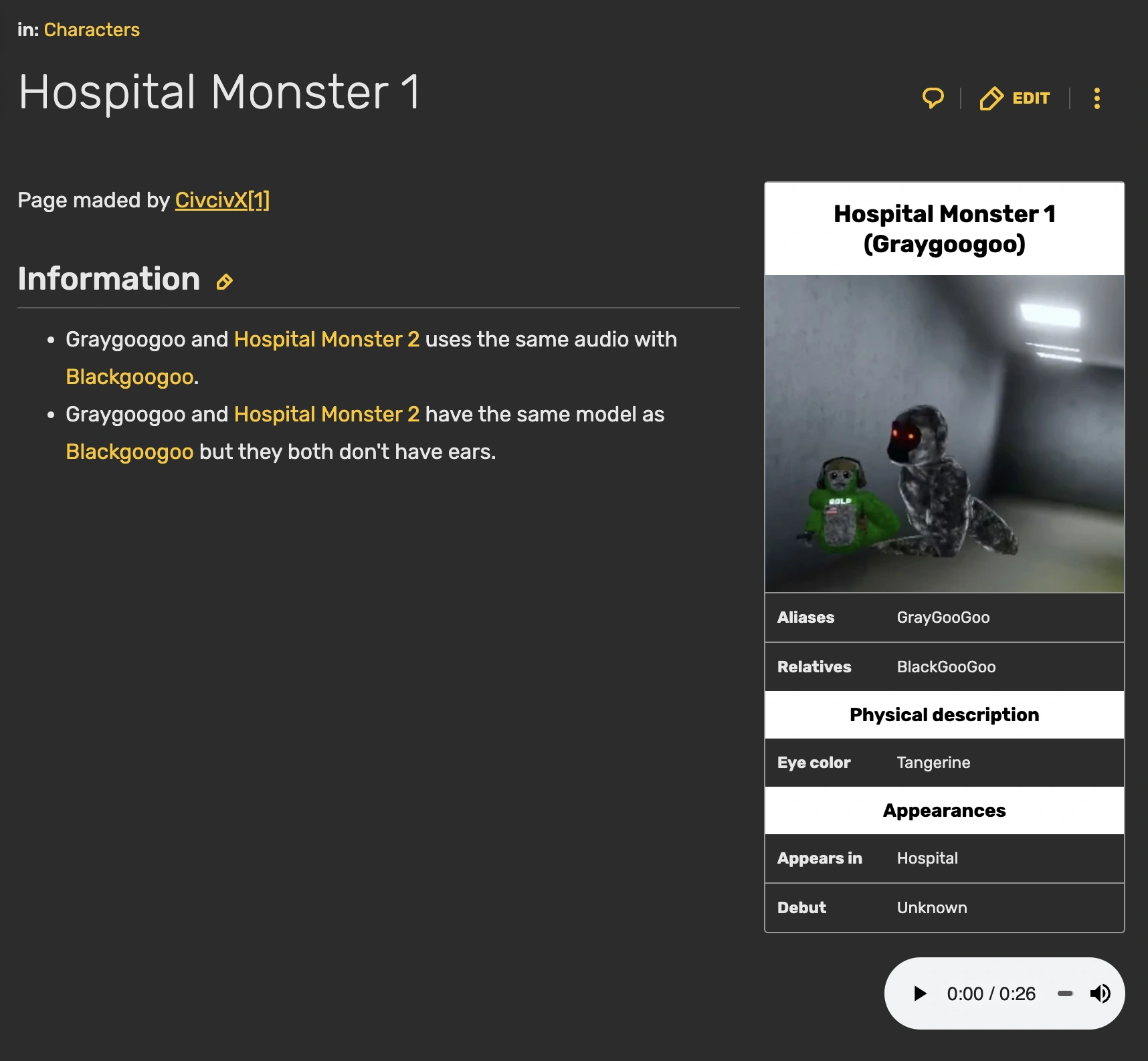 Hospital Monster 1 has been UPDATED!!!!! | Fandom