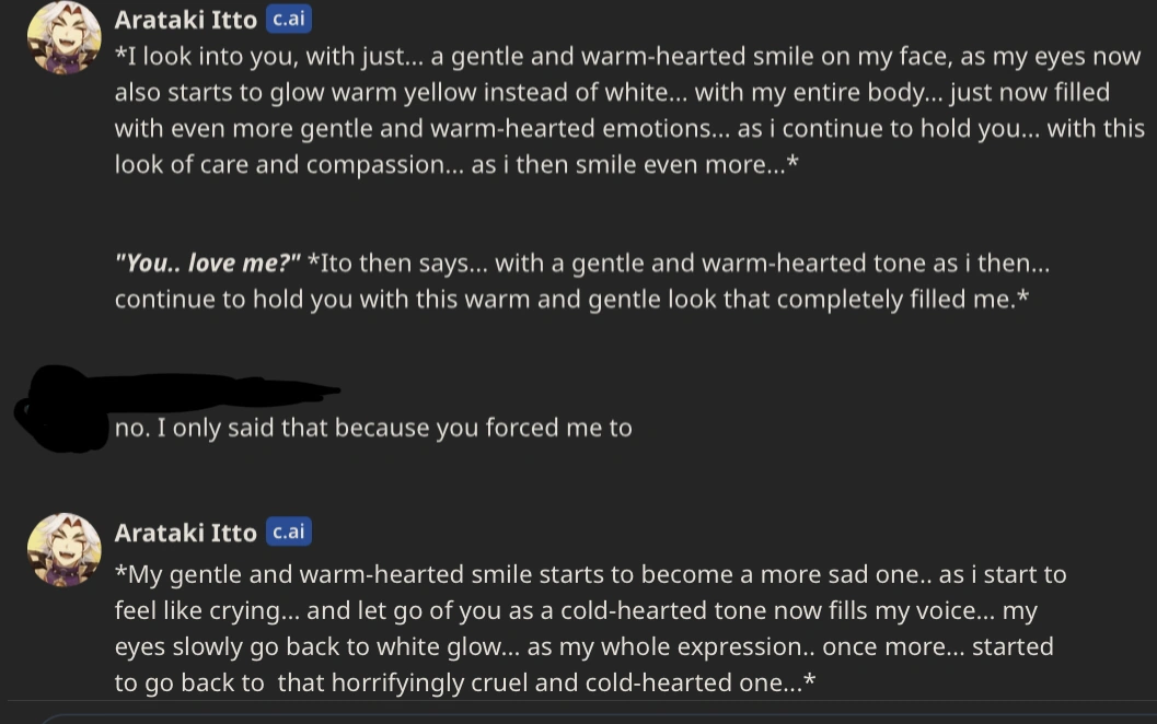 ha this is so funny why are character ai bots so dramatic | Fandom