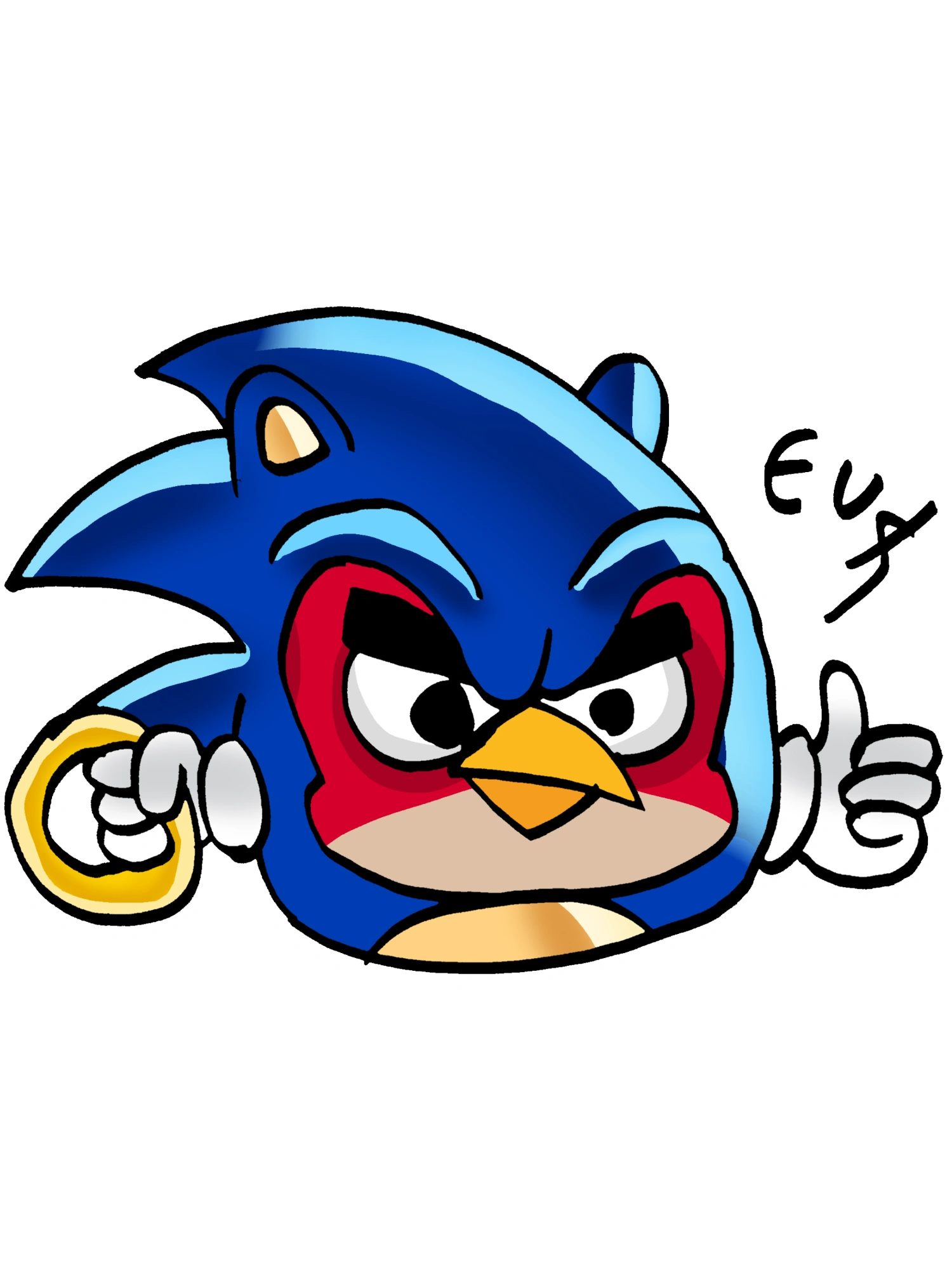 My drawing of Sonic hat Red | Fandom