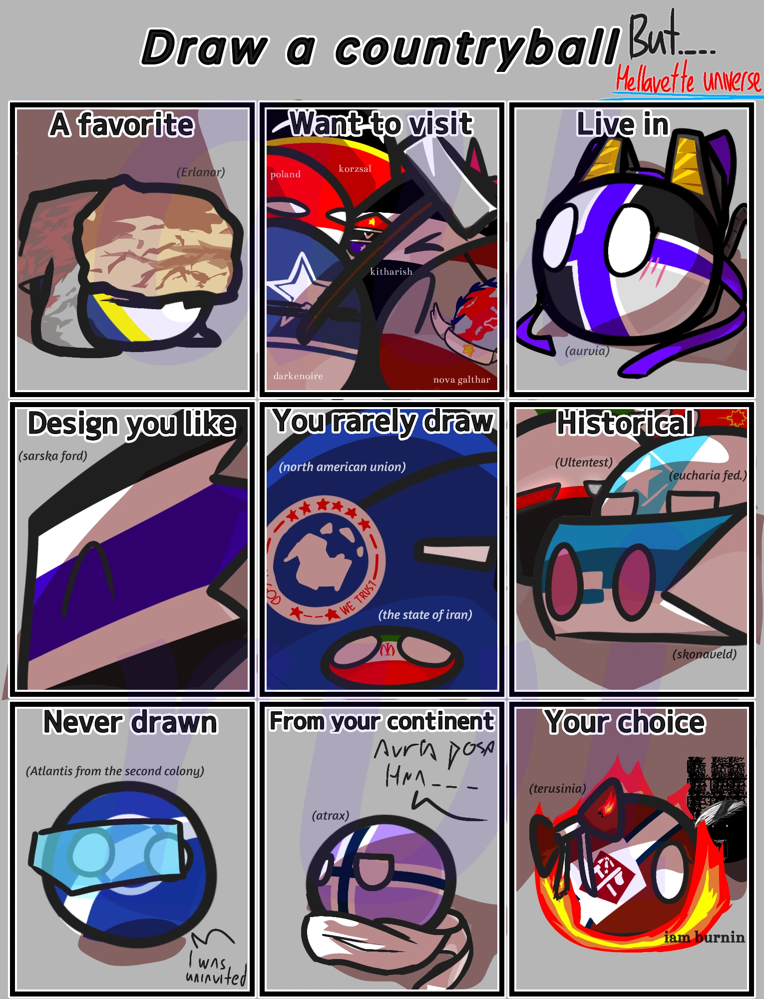 Draw a countryball challenge - click for full image | Fandom