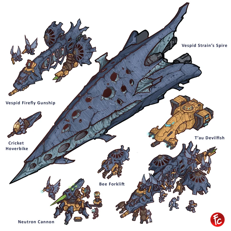 Hecho por fans: vehículos tau | Fandom