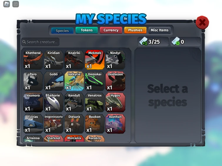 WFL? Me: Starknal, Glimmer Mekmek, 5 Max growth tokens, 2 revive tokens ...