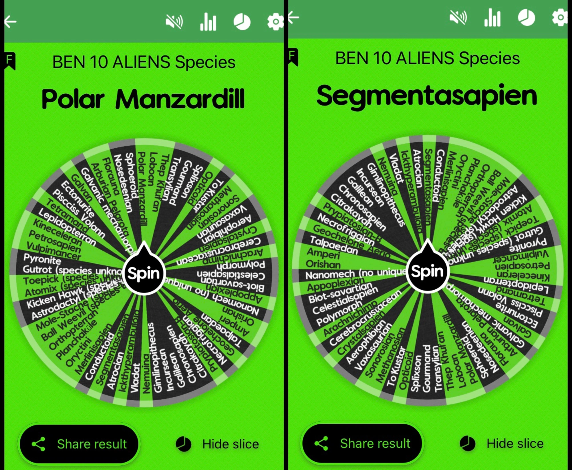 Spin the wheel alien battle! | Fandom