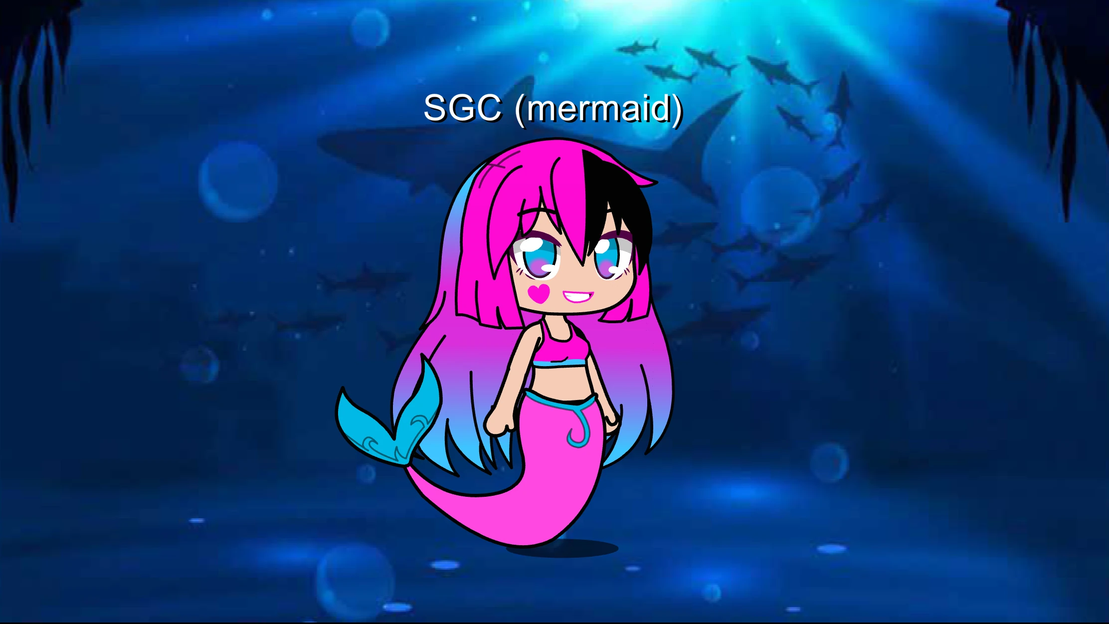 Shining glitter cookie and black lemonade cookie as mermaids in Gacha ...