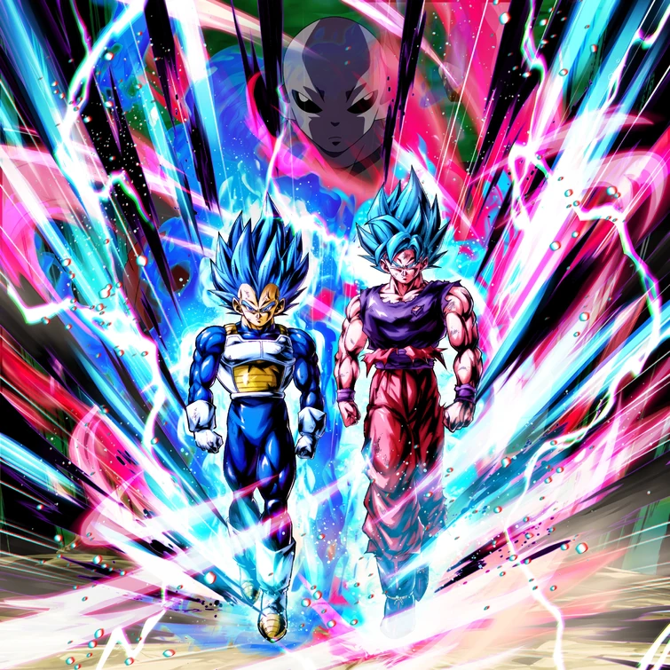Super Sayian Blue Kaioken x20 Goku & Super Saiyan Blue Evolution Vegeta ...