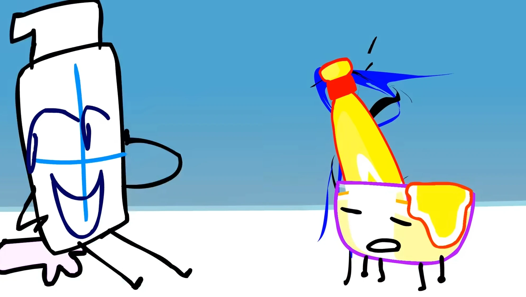 Had anyone ever noticed that animatic turned into the different host that greeny guy made in AB ...