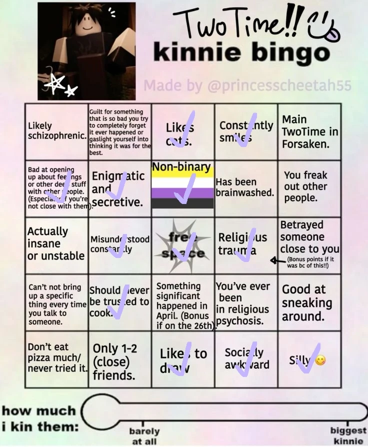 Kinnie Bingos at long last | Fandom