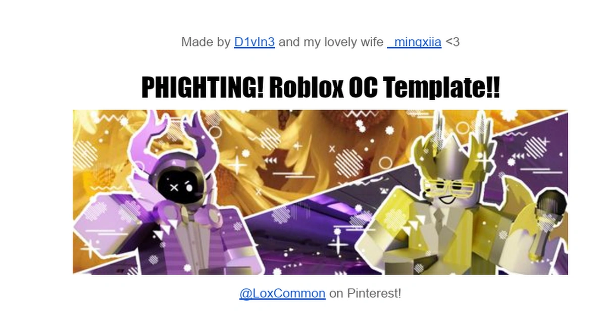 PHIGHTING! OC GUIDE/TEMPLATE | Fandom