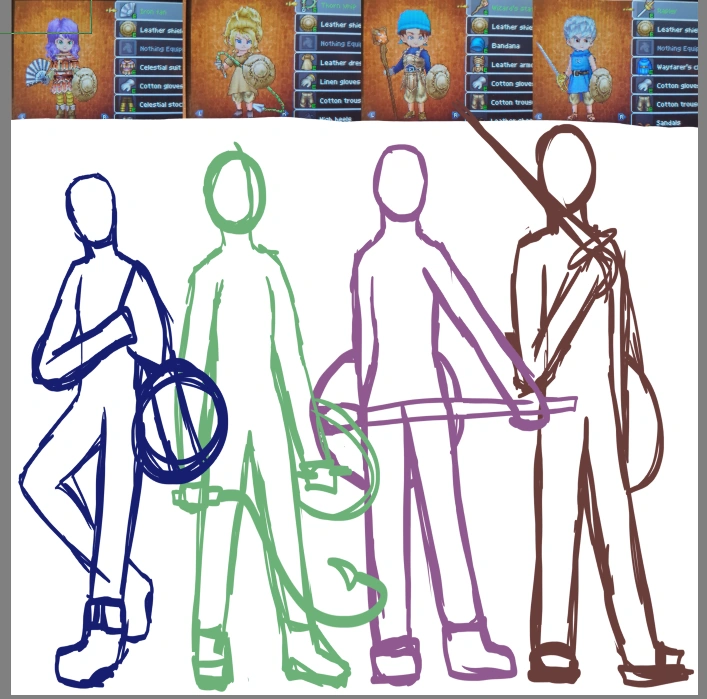 Drawing my Dragon Quest IX party! (Off-topic WIP) | Fandom