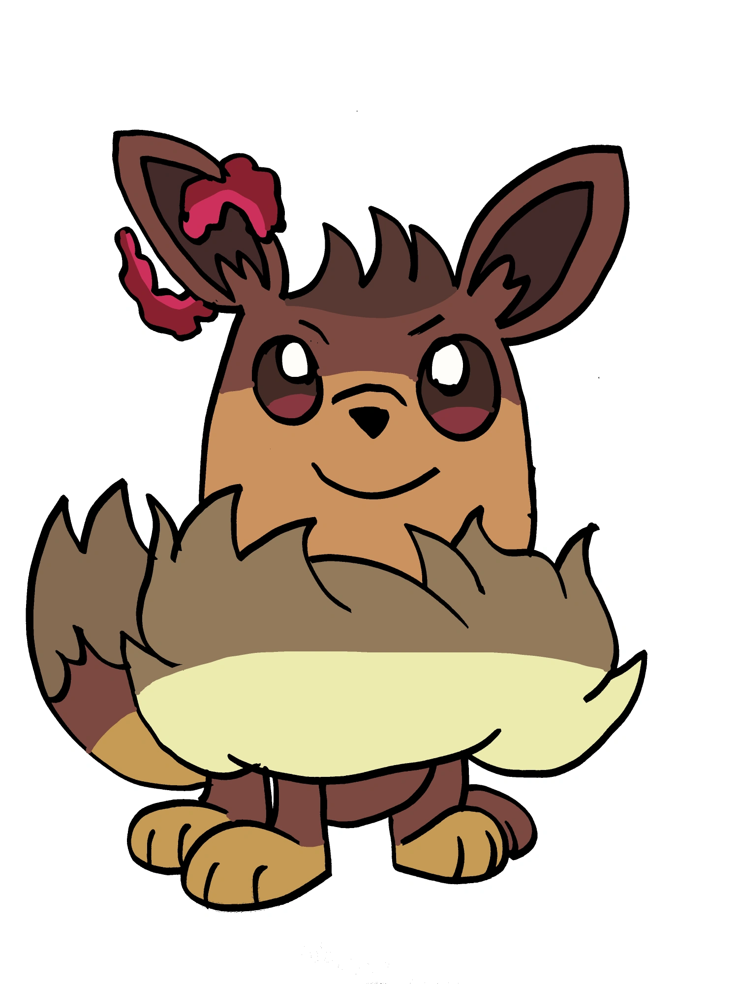 My drawing of G-Max Eevee | Fandom