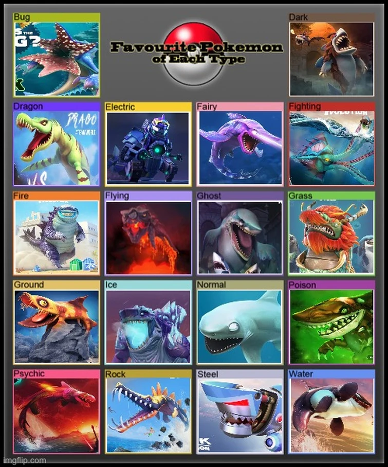 Shark for every Pokémon type | Fandom