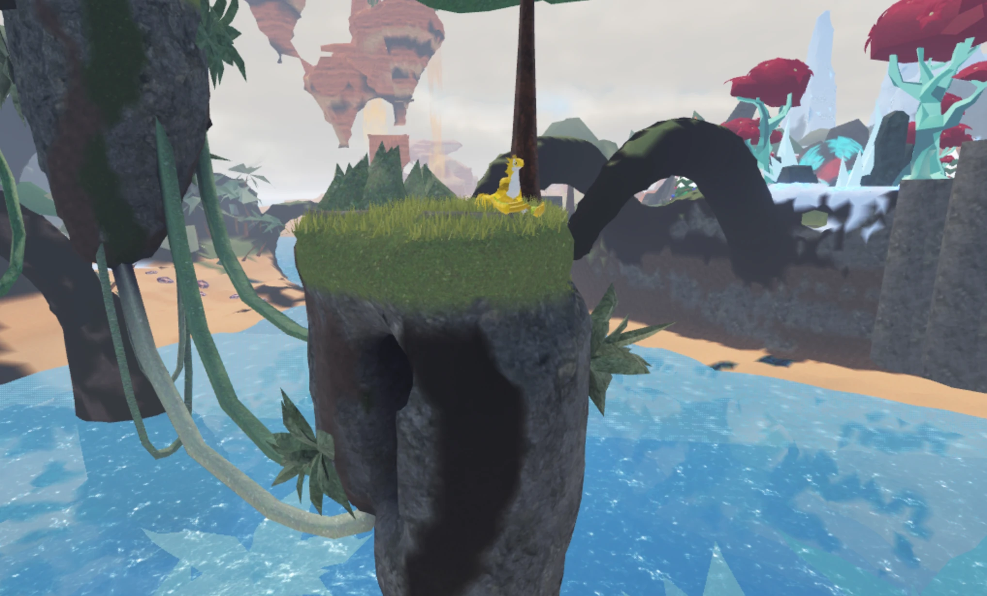 somehow i got onto the floating islands as poly | Fandom