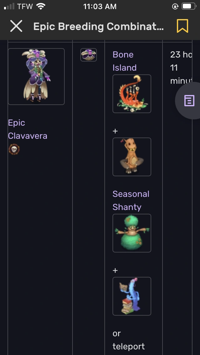 Found this on the “Epic Breeding combinations” page. | Fandom