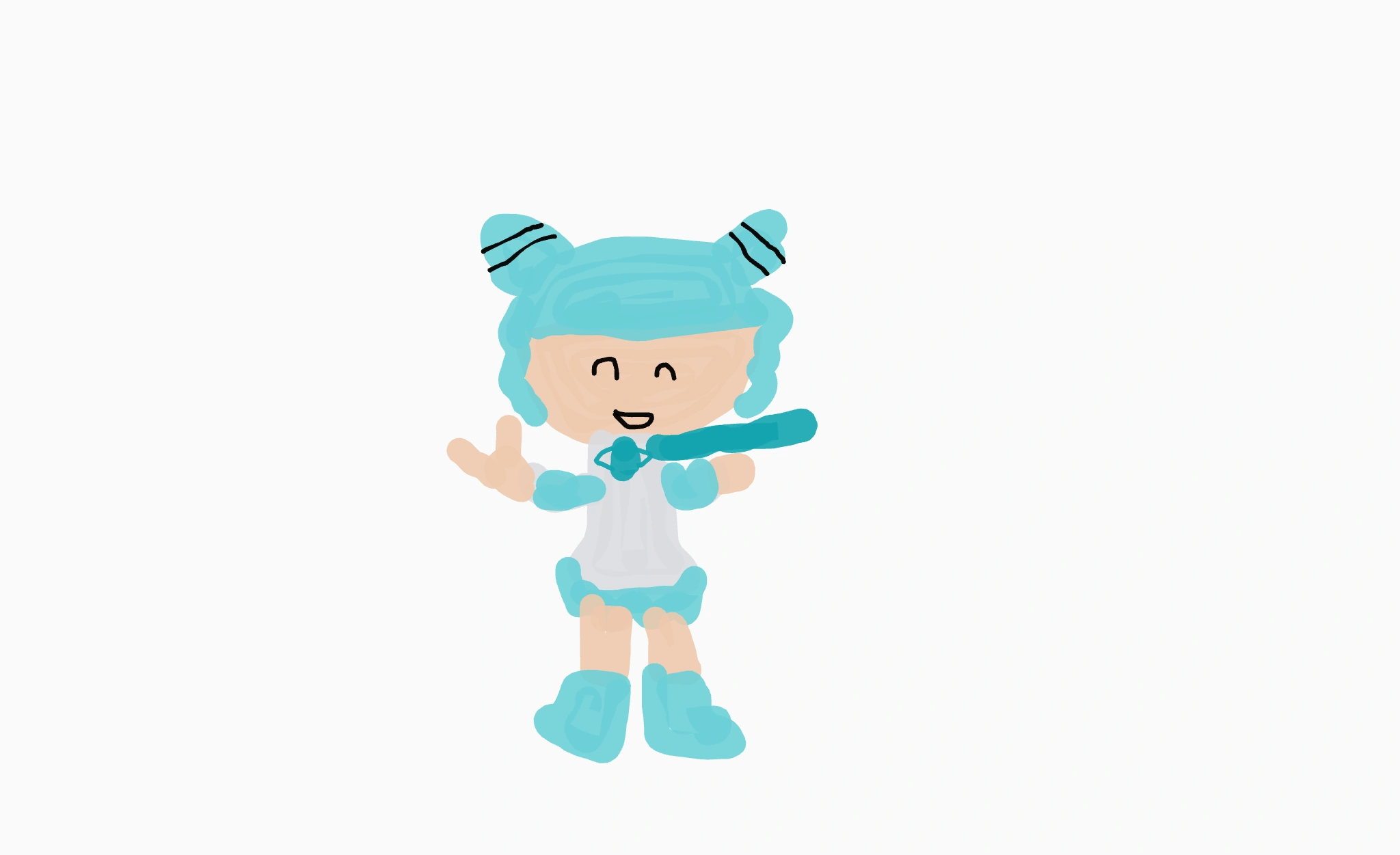 Silly Turquoise haired girl | Fandom