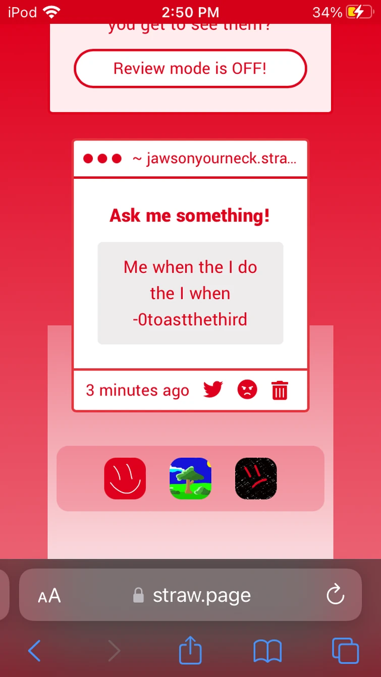 The first message of the strawpage isss | Fandom