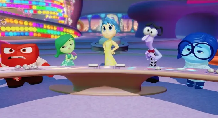 When Anxiety touches the console, she makes orange memory orbs. | Fandom