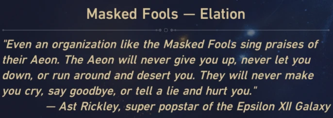 THEY CHANGED THE MASKED FOOLS QUOTE A BIT | Fandom