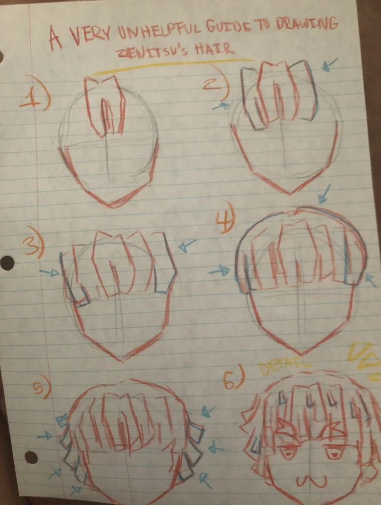 Doodles + Unhelpful hair tutorials by me. 😀👍 | Fandom