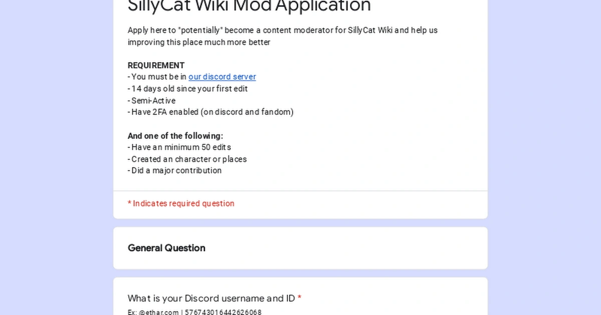 Mod Application is now open | Fandom