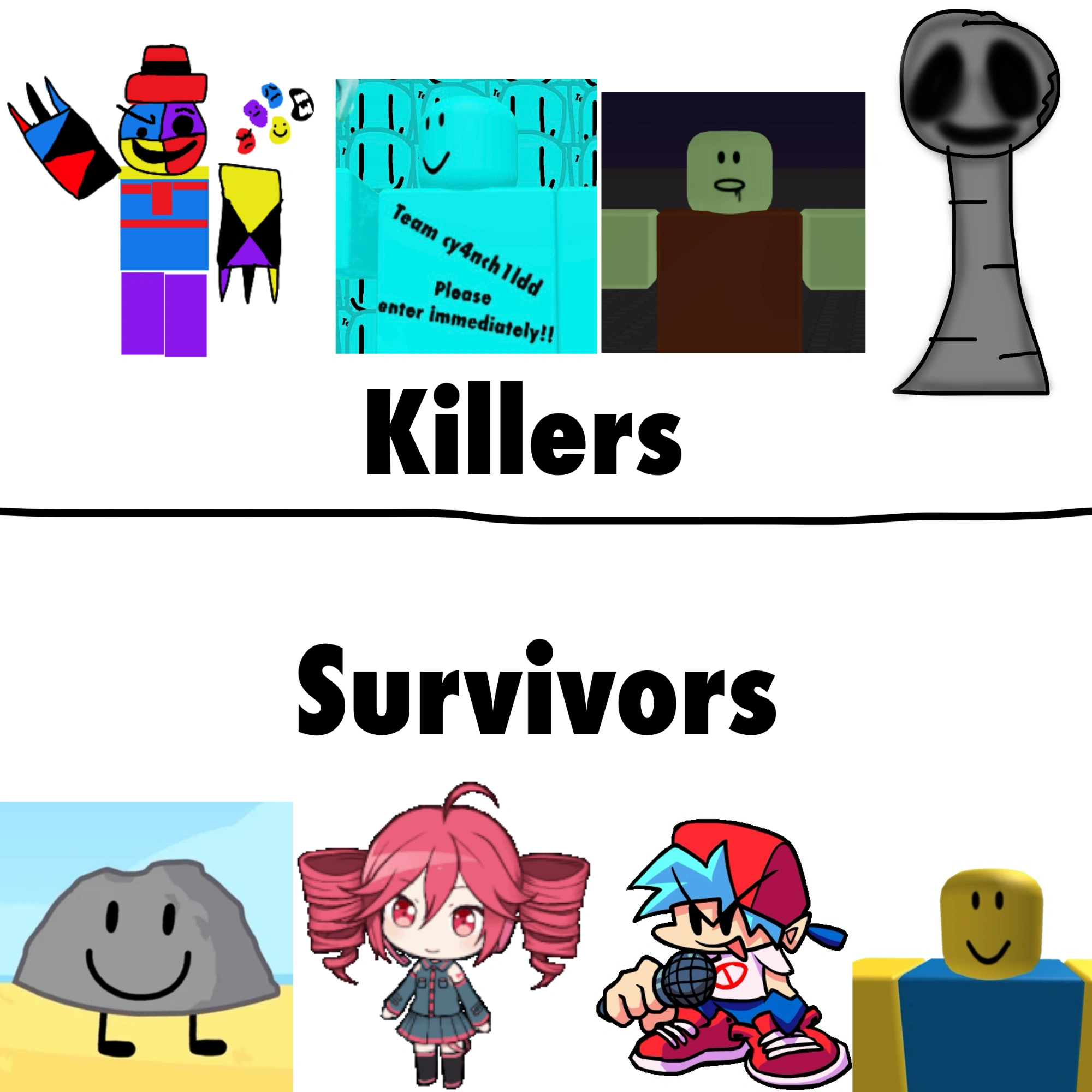 Take random images from you camera roll and make an Asymmetrical horror ...