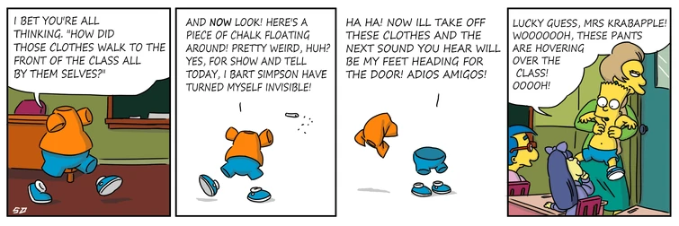 Someone should replace Calvin and Hobbes characters by The Simpsons ...