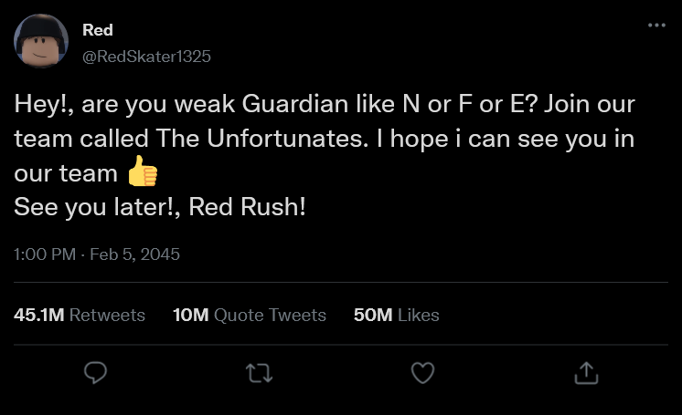 Red Skater Tweeted | Fandom