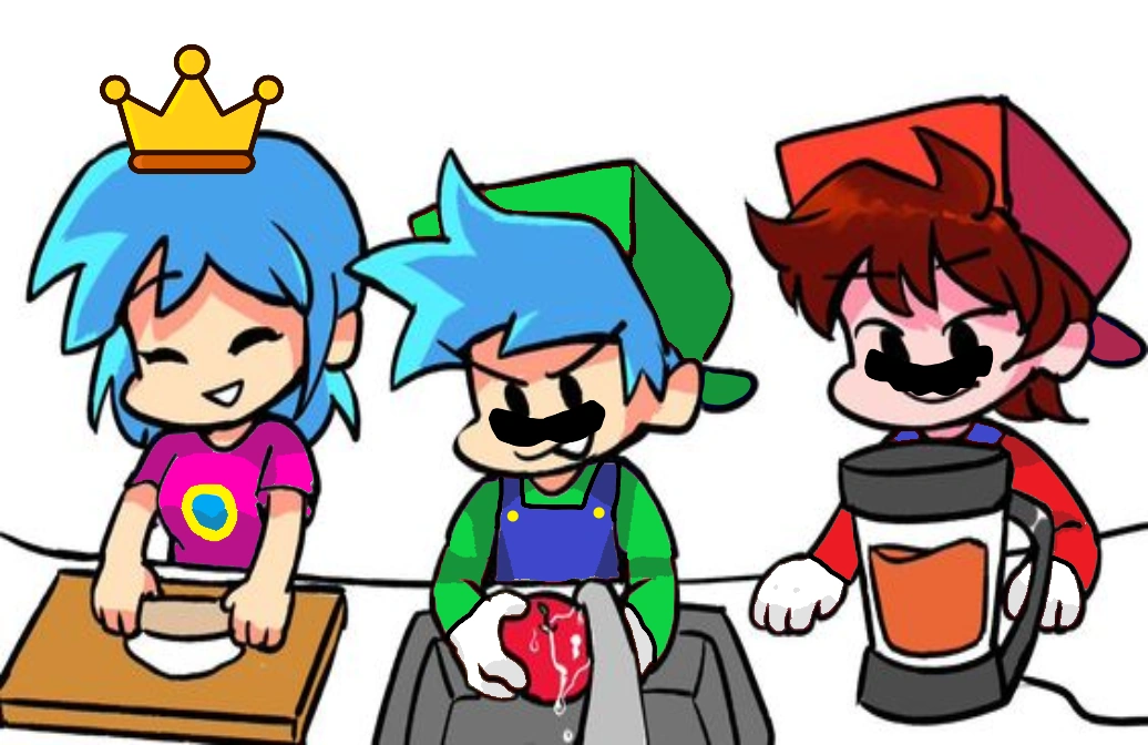 Friday Night Funkin : Princess Kaity & Bf Luigi & Chris Mario ...