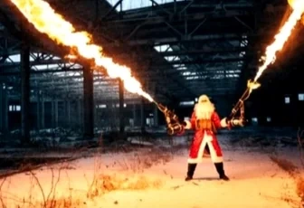 santa with dual flamethrowers | Fandom