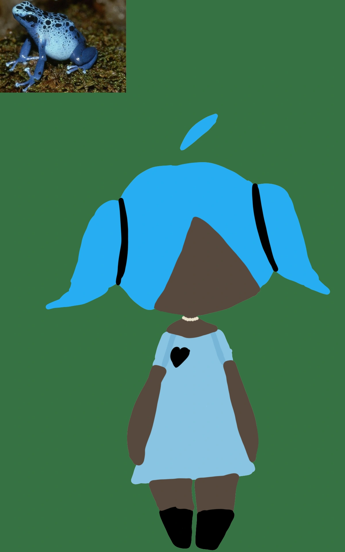 Blue frog as a human | Fandom