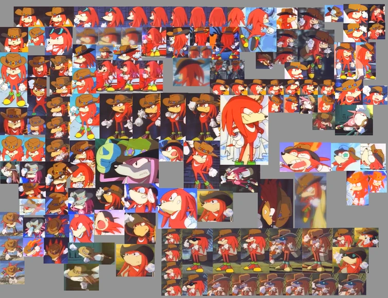 OVA Knuckles Collage! | Fandom