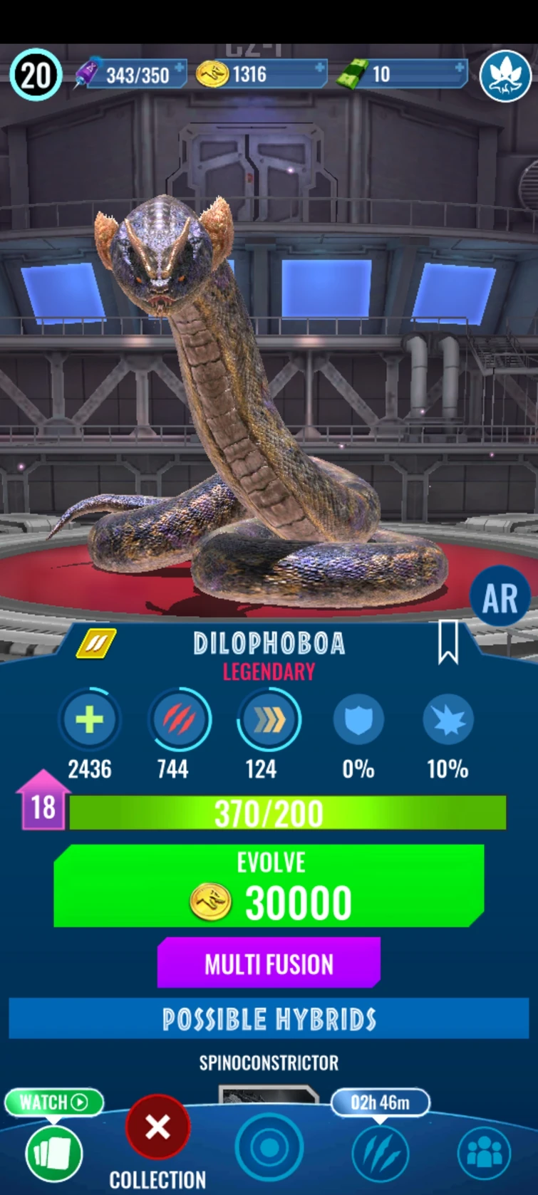 My latest unique hybrid project in Jurassic World Alive | Fandom