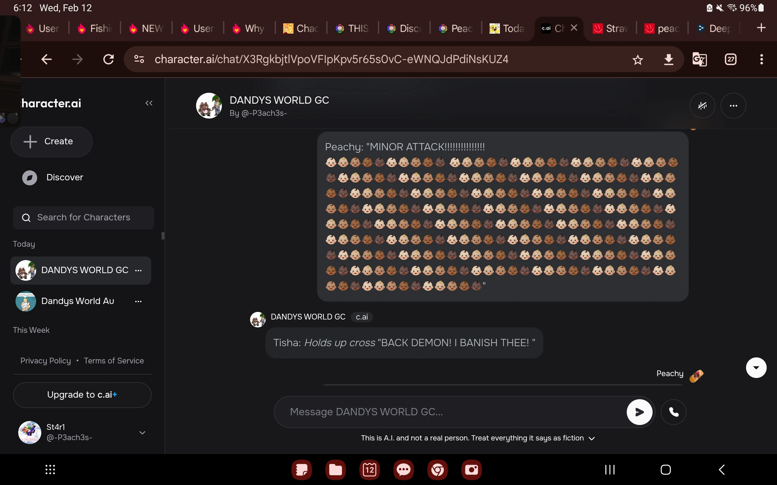 C.AI Peachy and Tisha core | Fandom