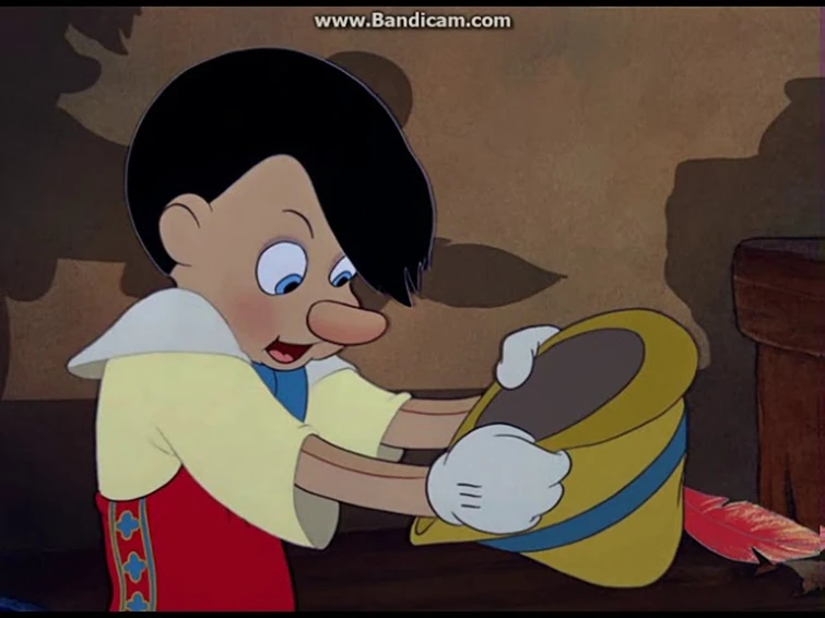 Jiminy Cricket sings "Give a Little Whistle" in the scenes | Fandom