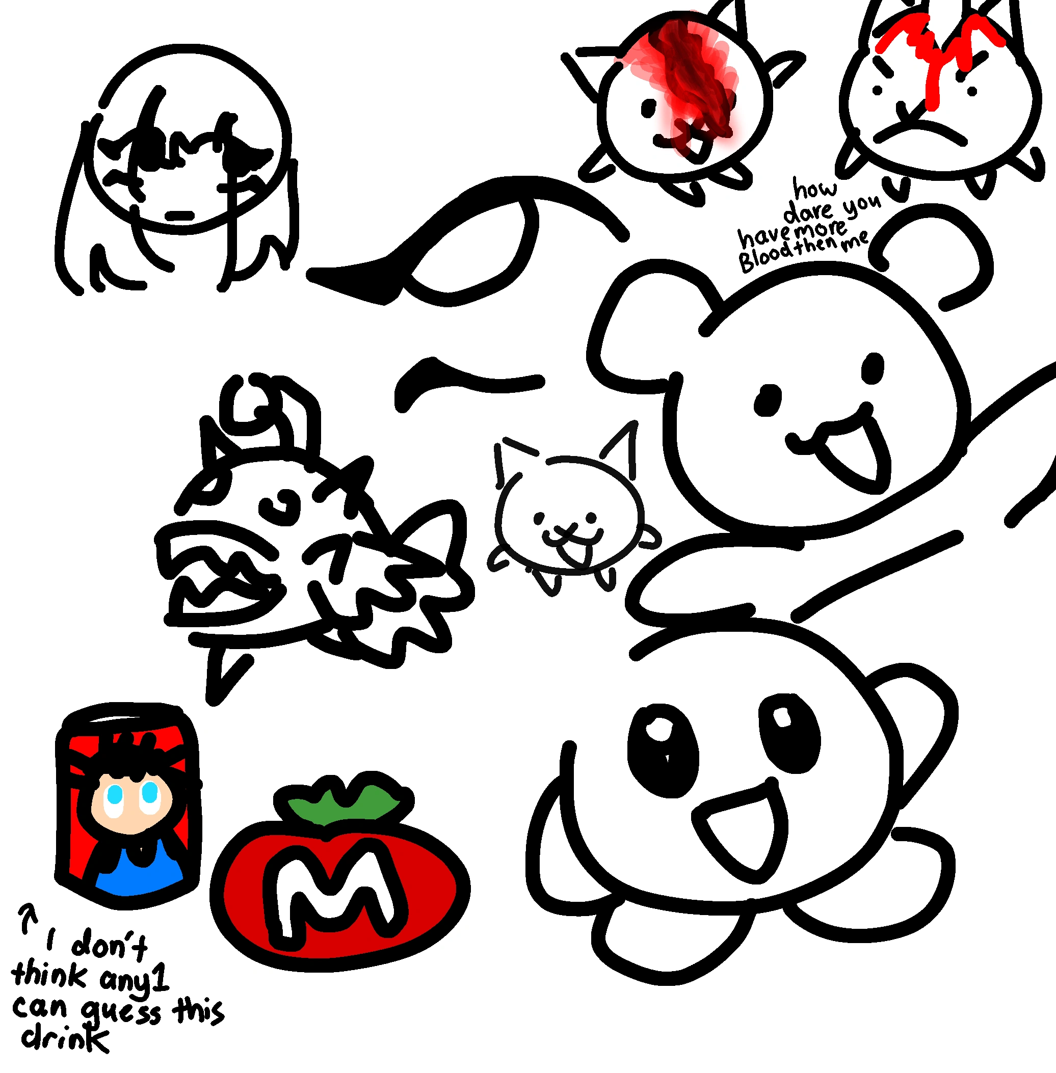 Another doodle (guess that drink in the corner) | Fandom