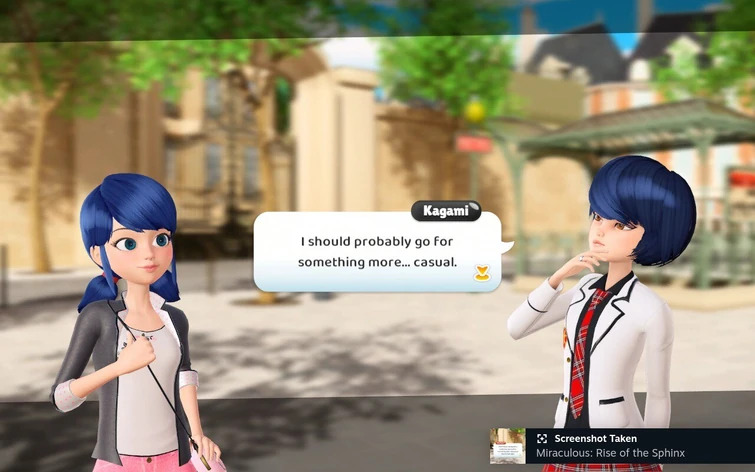 here is how lukagami came true and also kagami giving adrien a sword ...