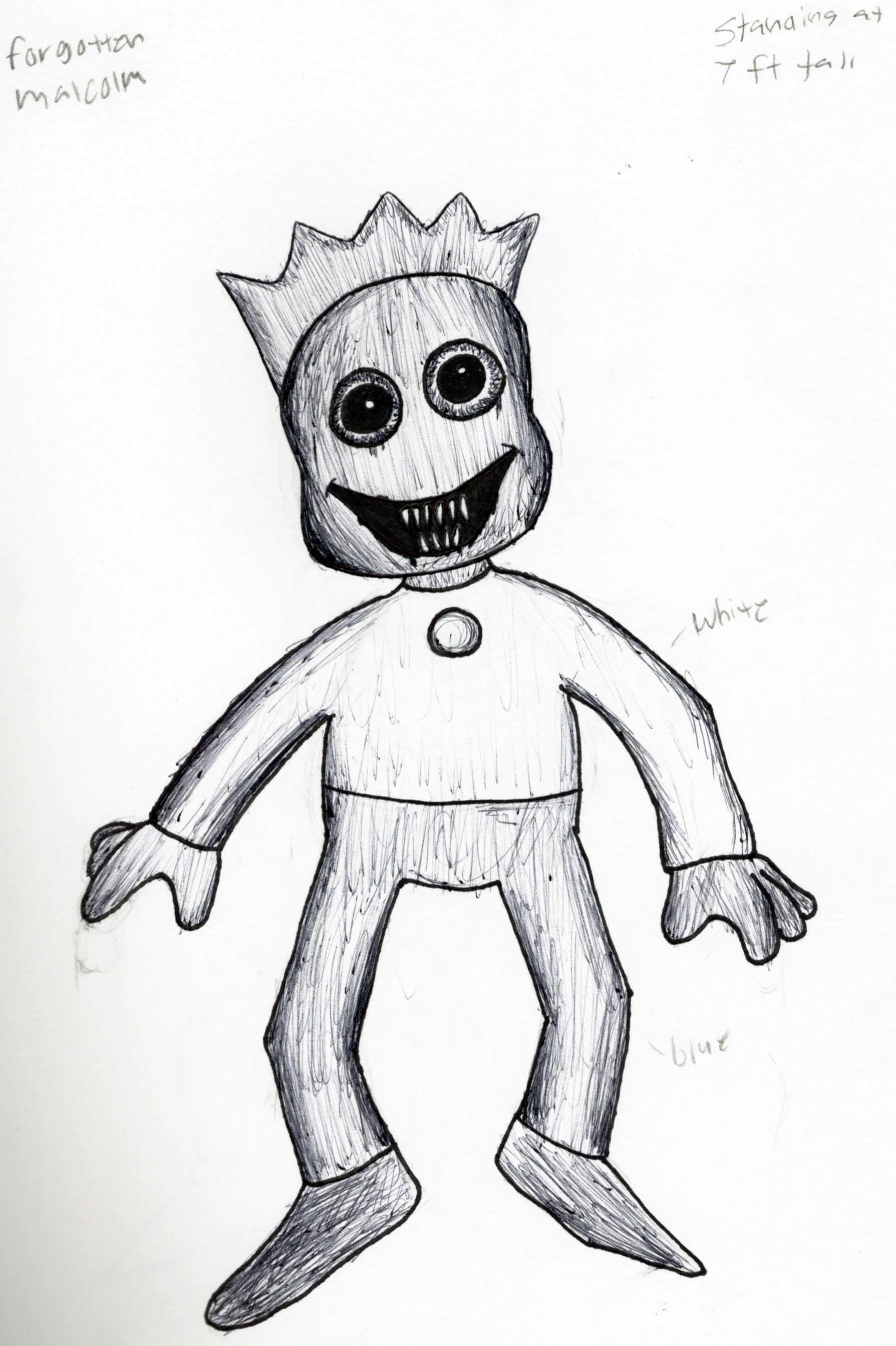 Here's some art of some characters my younger brother made inspired by ...