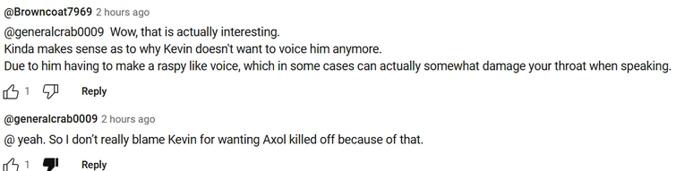 An actual screencap from a comment thread I had on a N0 Null video. I ...