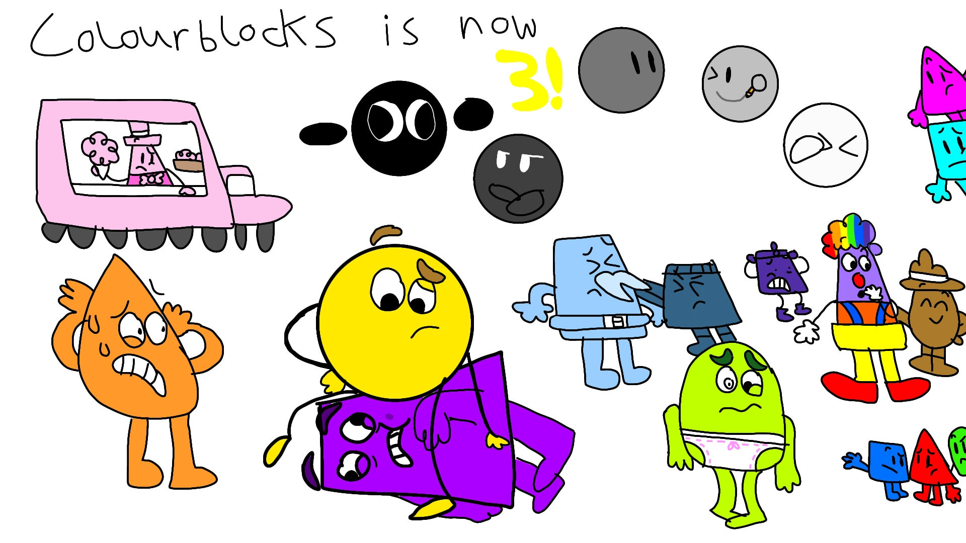 My colourblocks 3rd anniversary art | Fandom