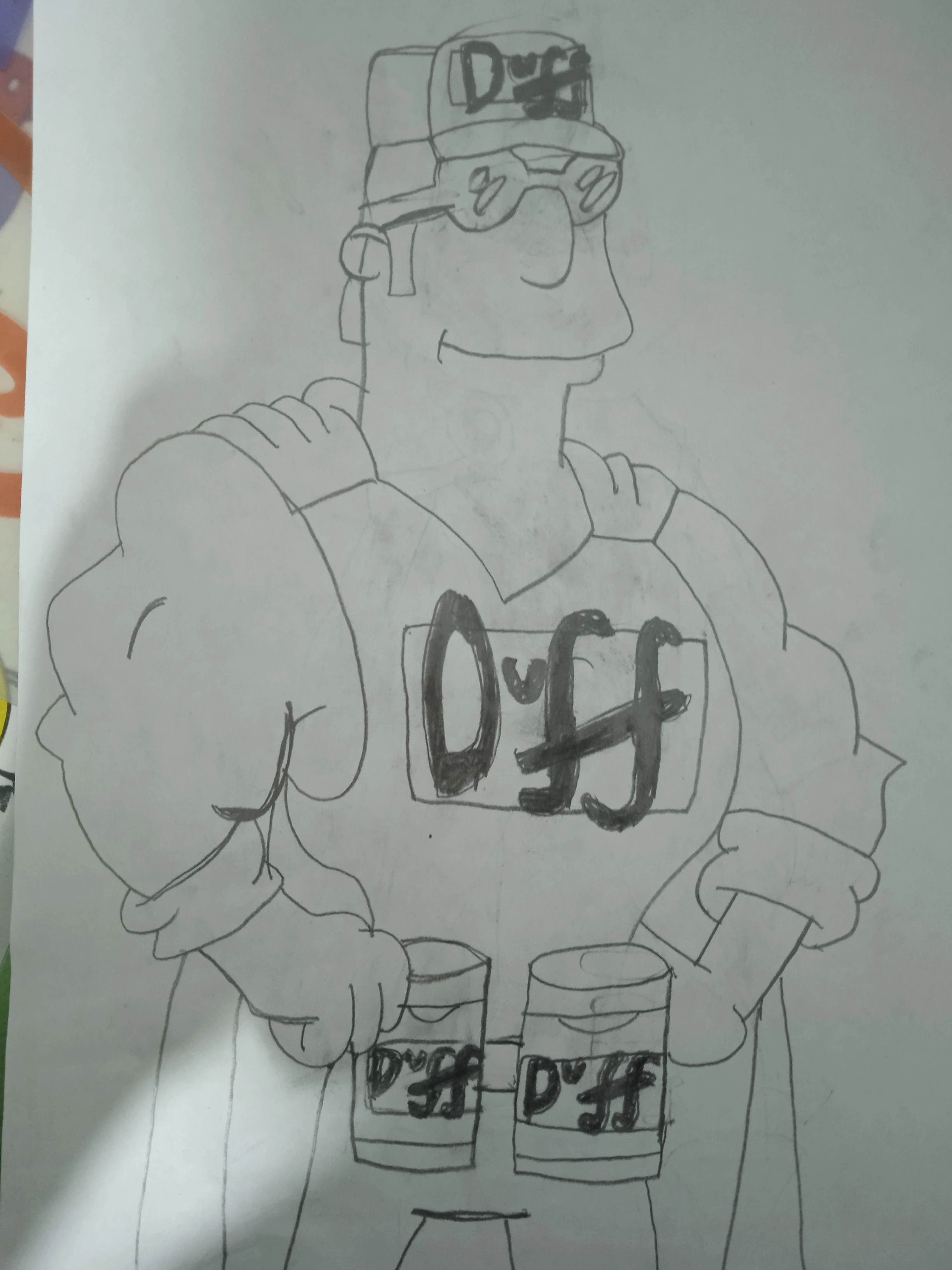 My drawing of Duffman | Fandom