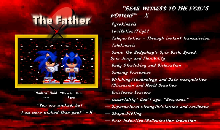 Updated The Father X Assets (Sonic.exe/The All-Father/The Original ...