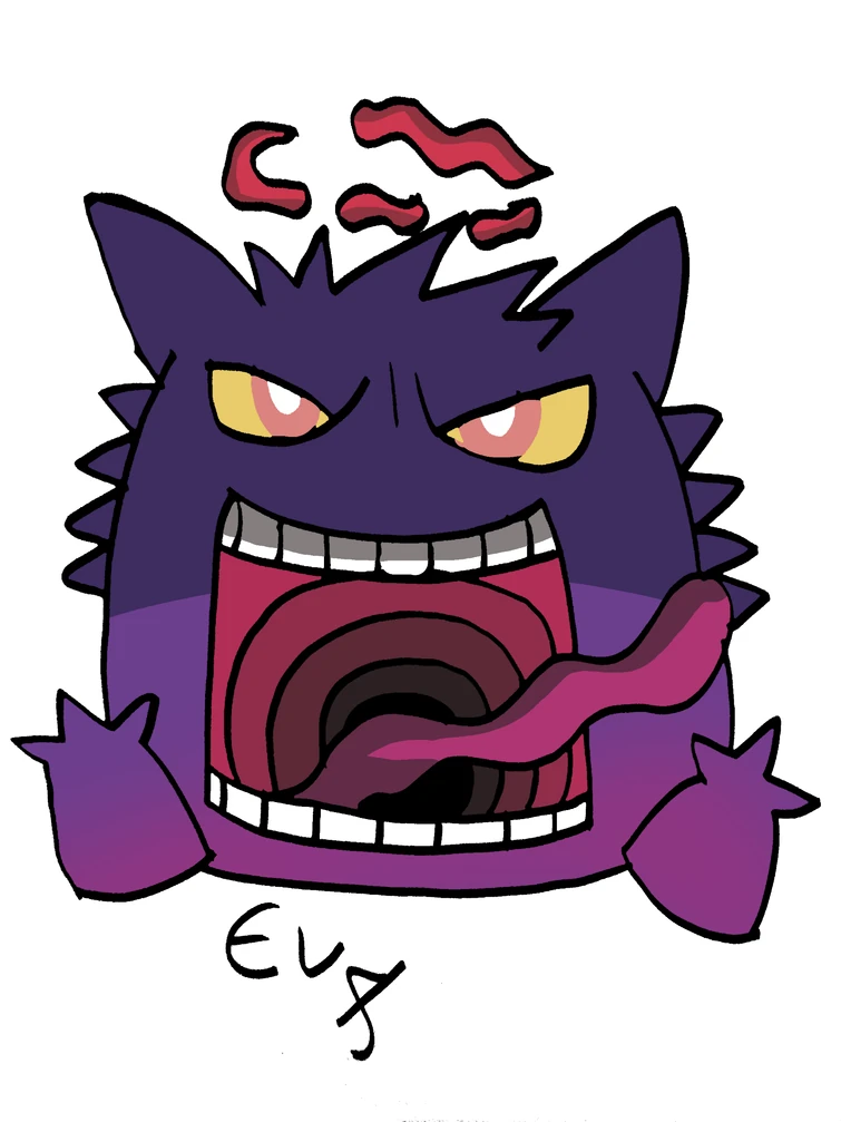 My drawing of G-Max Gengar | Fandom