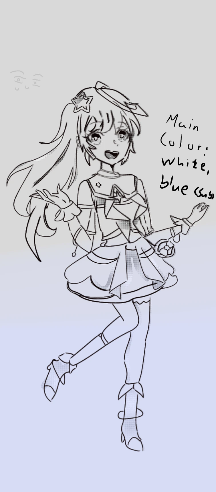 NEW: Cure Nebula digital art! (uncolored.) EDIT: Click the image to see ...