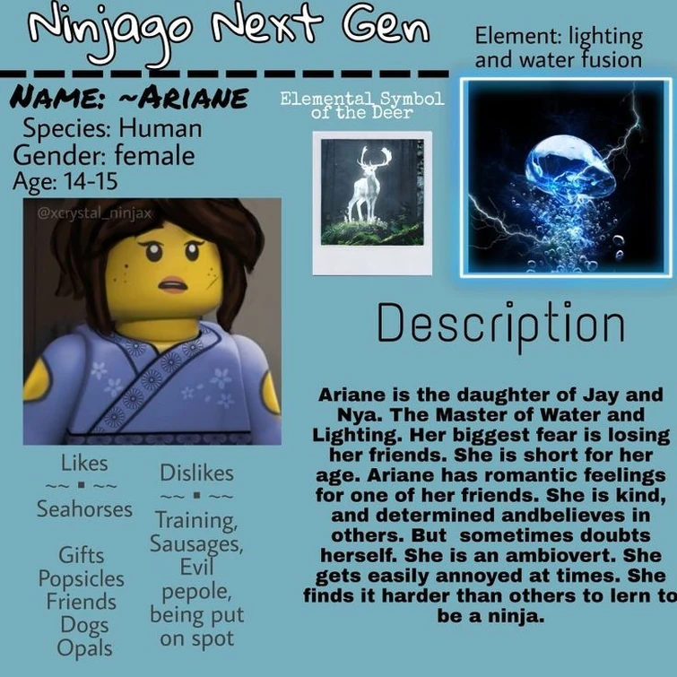 Ninjago Next Gen Oc (I made this awhile back) | Fandom
