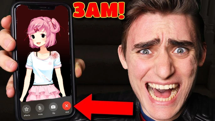 DO NOT CALL EVIL NATSUKI FROM DDLC AT 3AM!!!1! (JUMPSCARE WARNING ...