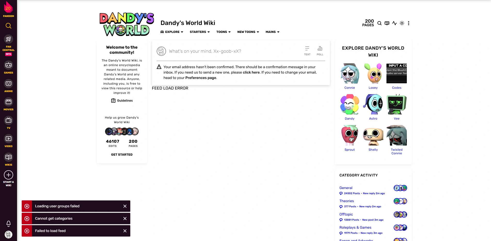 so i just refreshed the page and everything looked like this for a hot second | Fandom