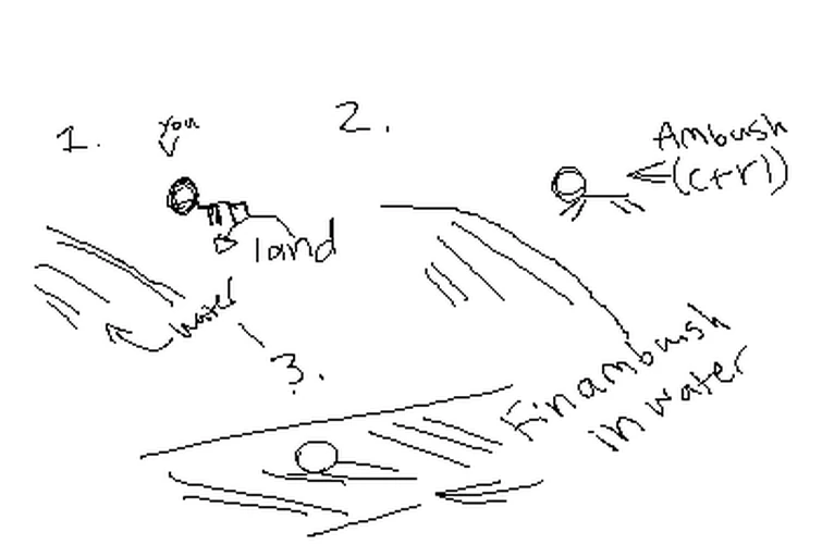 What does ambush 10 times in water mean | Fandom